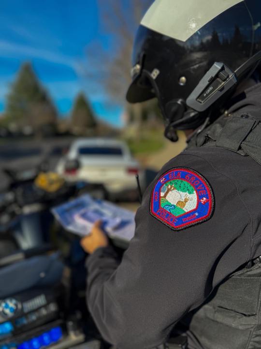 Elk Grove Police Department wears patches honoring officer Ty Lenehan