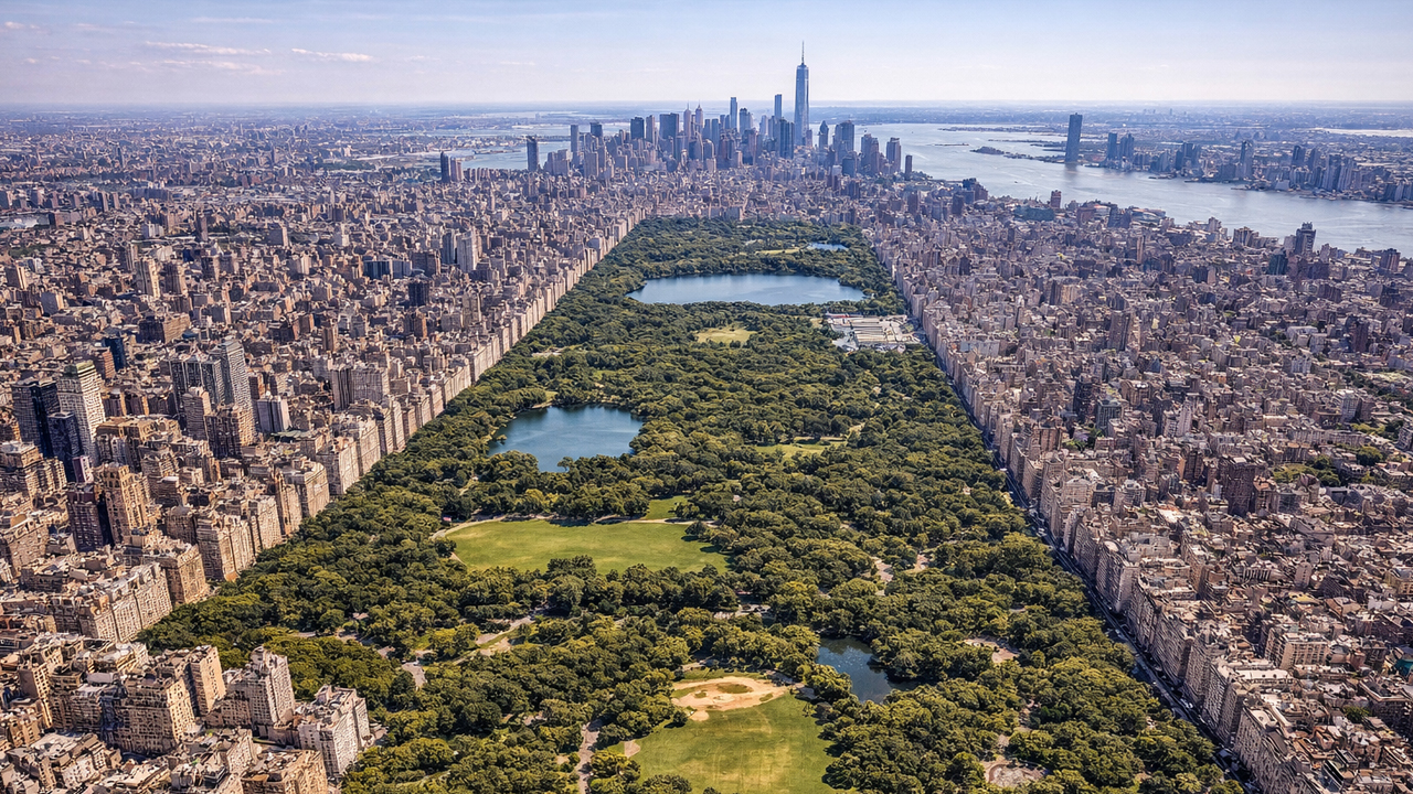 Green corridor through the heart of Manhattan