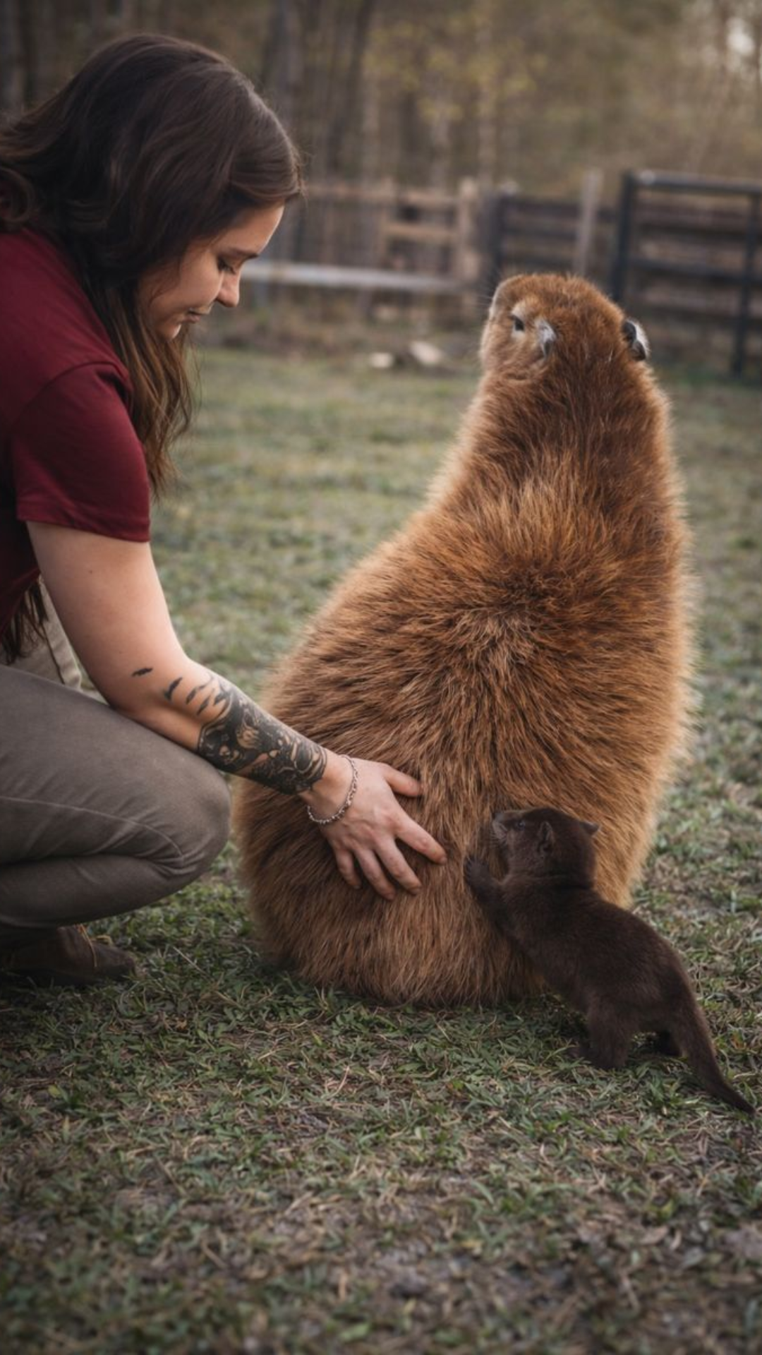 Cheesecake the capybara’s journey with Tater and Tot
