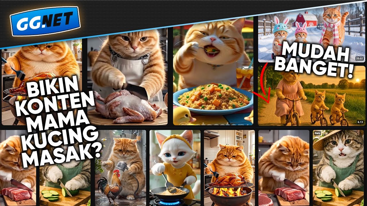 Tutorial paling lengkap cara membuat video short mama kucing dengan AI ...