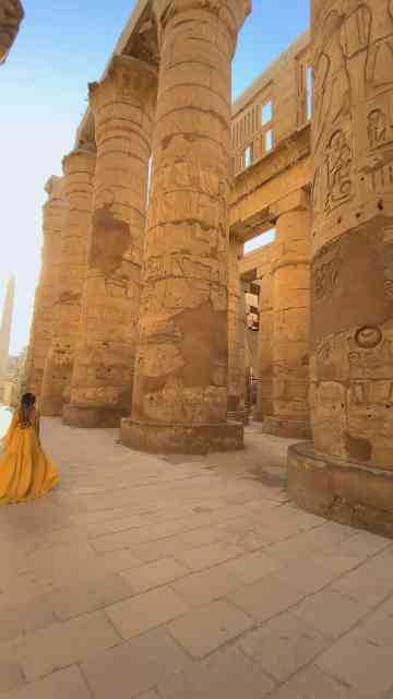 Exploring the Great Hypostyle Hall at Karnak Temple
