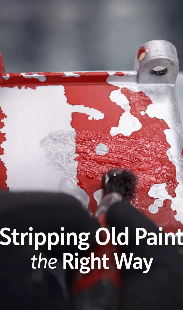 Stripping old paint the right way | Satisfying metal restoration