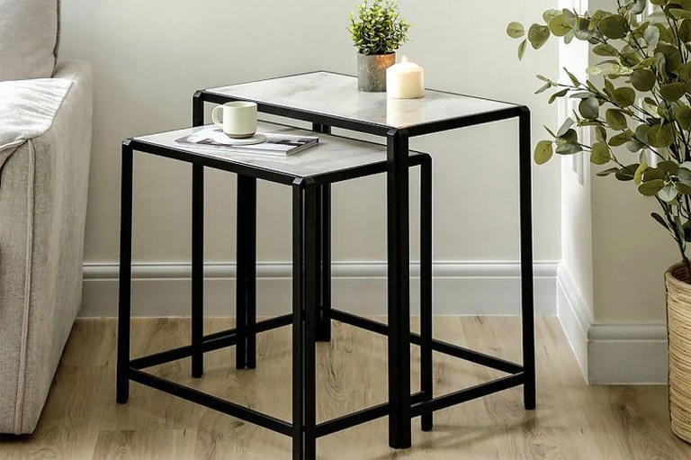 Home Bargains £20 'marble effect' table set could rival £160 high-end ...