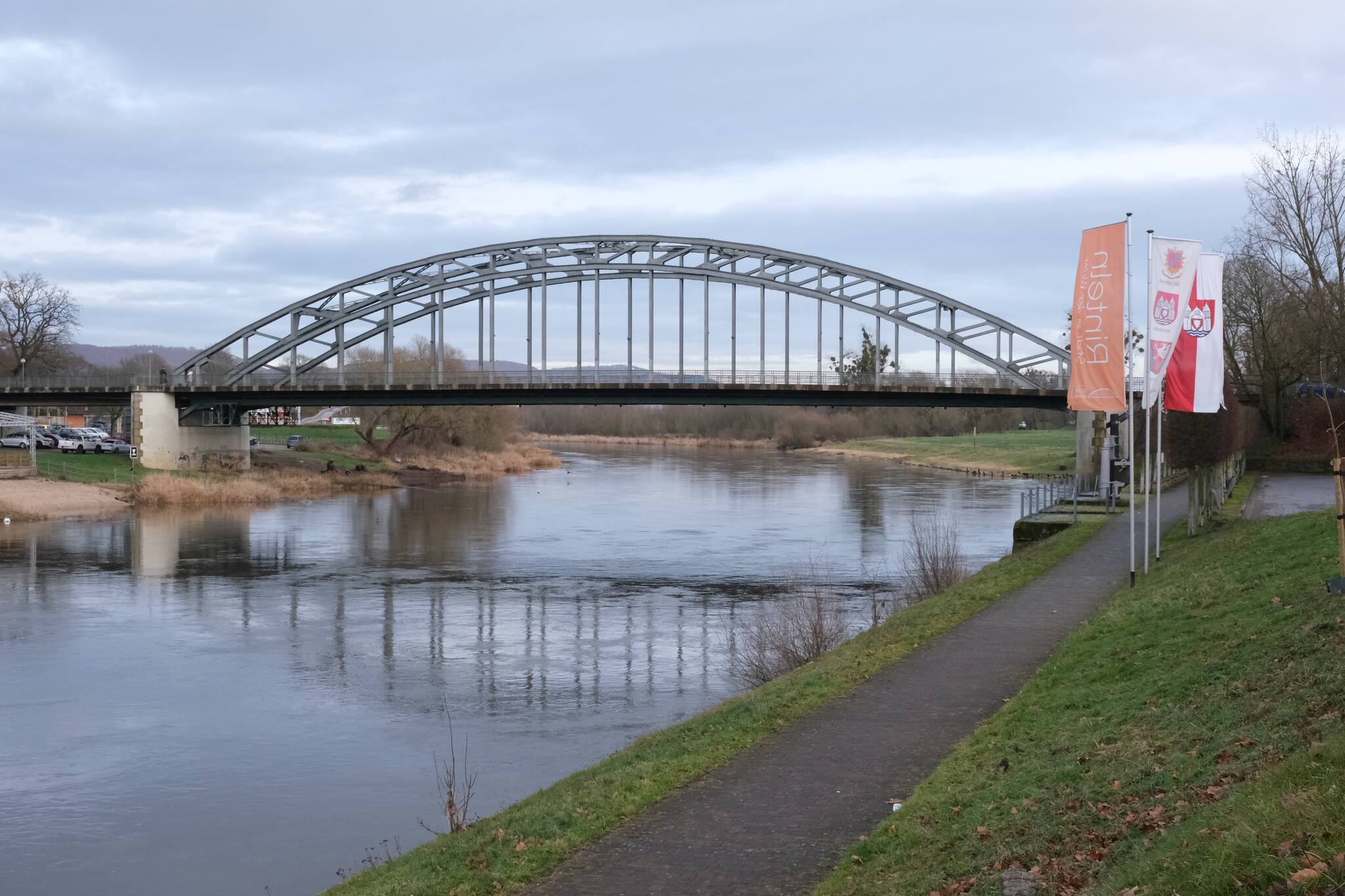 Schone Wasserstand Weser Bremen Bild