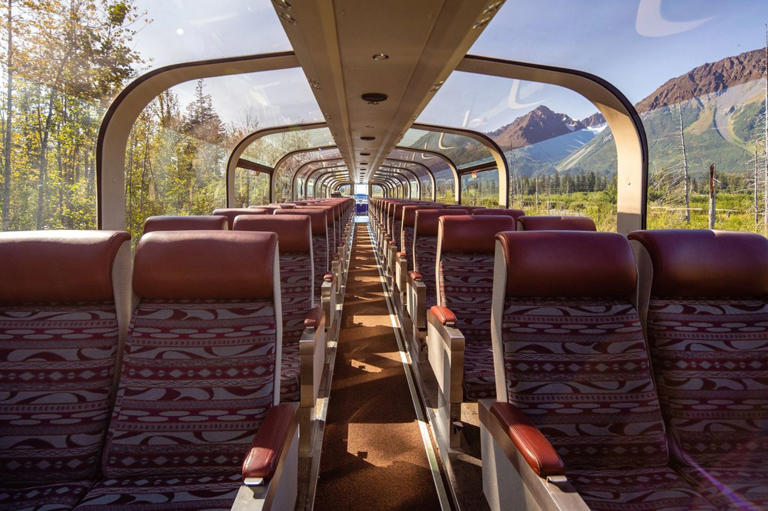 This 10-day train ride through Alaska offers glass-dome rail cars ...