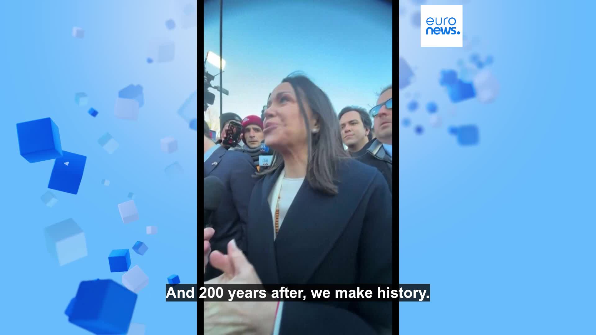 Venezuela’s Machado presents Trump with her Nobel Peace Prize during ...