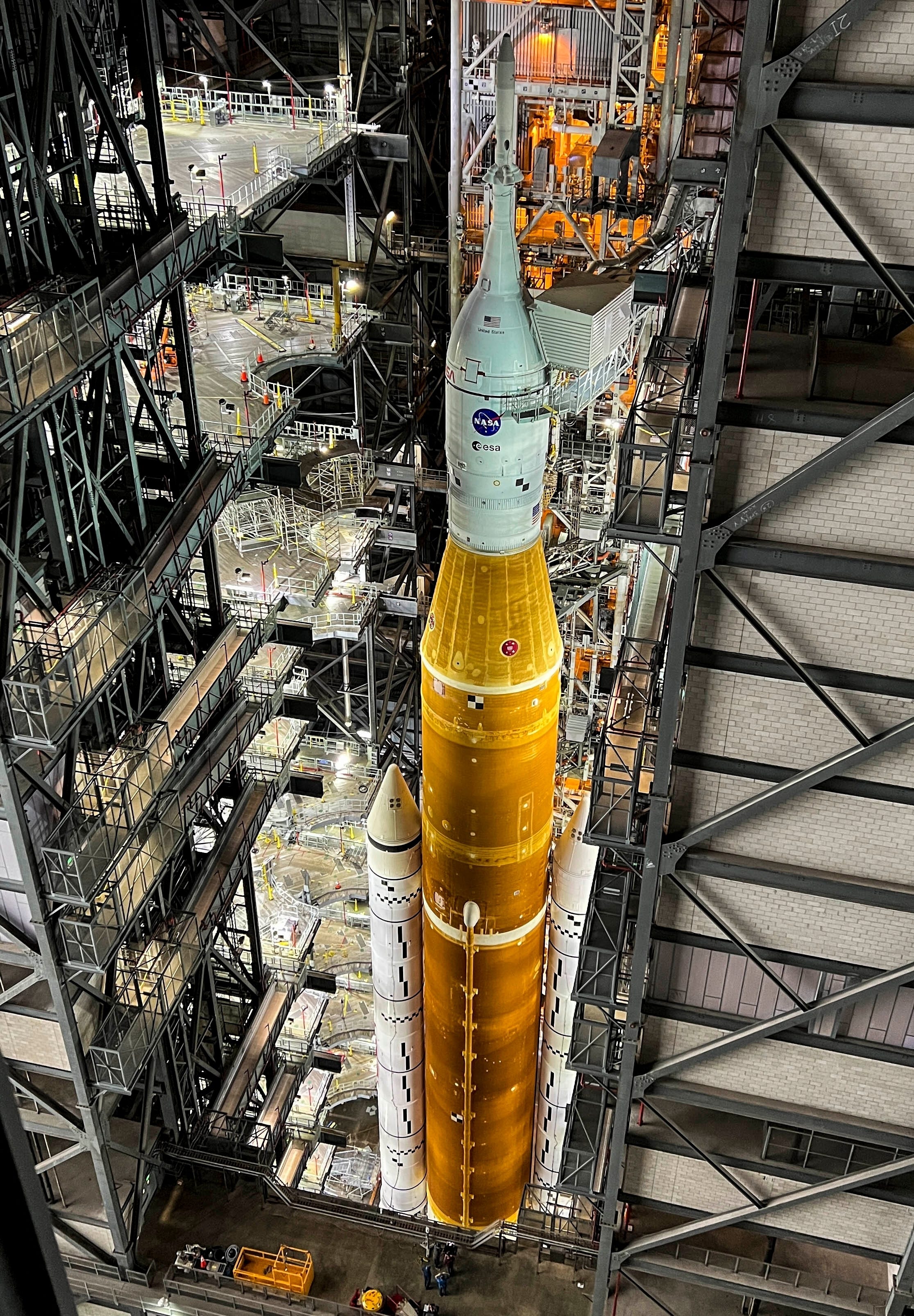 Ahead of Artemis II, NASA's SLS rocket rollout from KSC set for Saturday