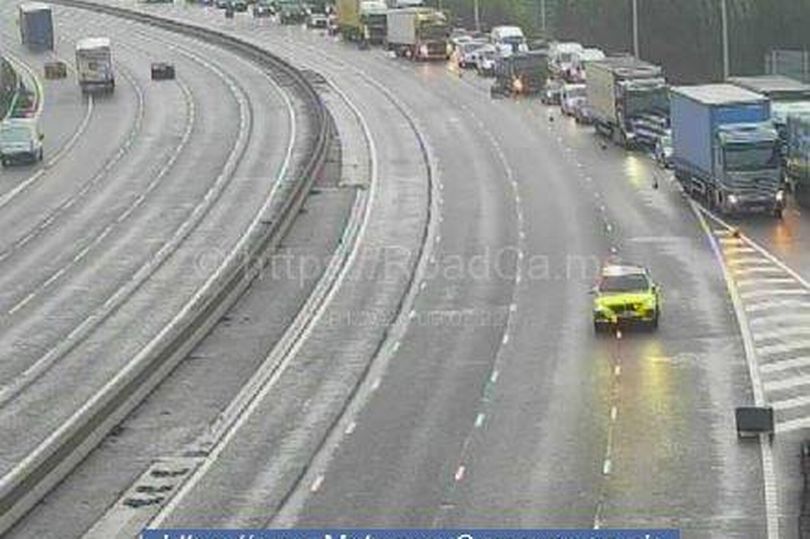 Key motorway shuts after woman's body found