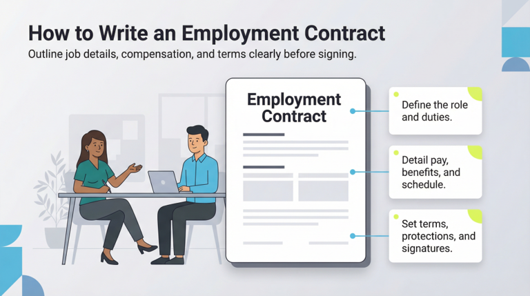 What to include in an employment contract