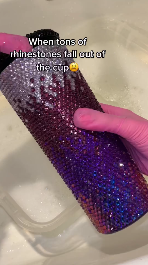 Rhinestone cup disaster when bedazzling goes wrong