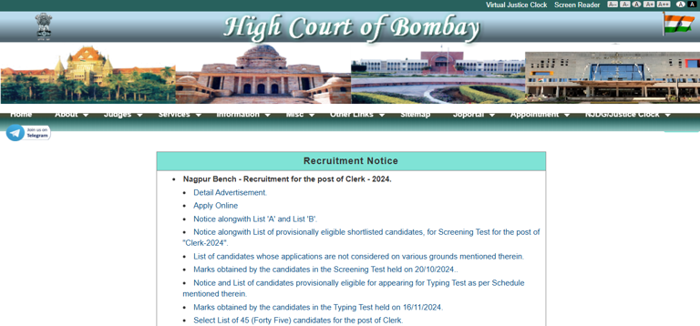 Bombay High Court recruitment 2025: Registration ends today, direct ...