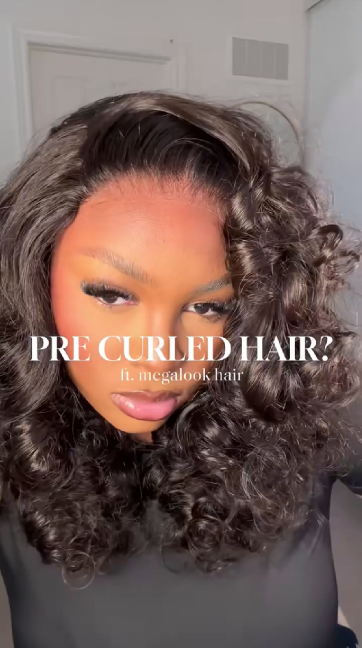 From simple to glamorous: Pre-curled wigs transformation