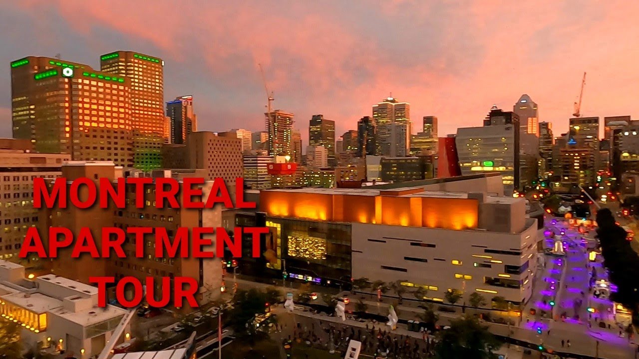 Montreal apartment tour: Stunning city views & modern living in downtown!