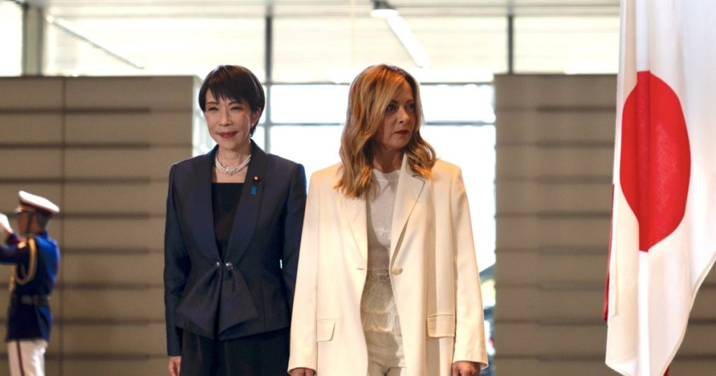 Meloni in Giappone incontra Takaichi: è la prima leader UE