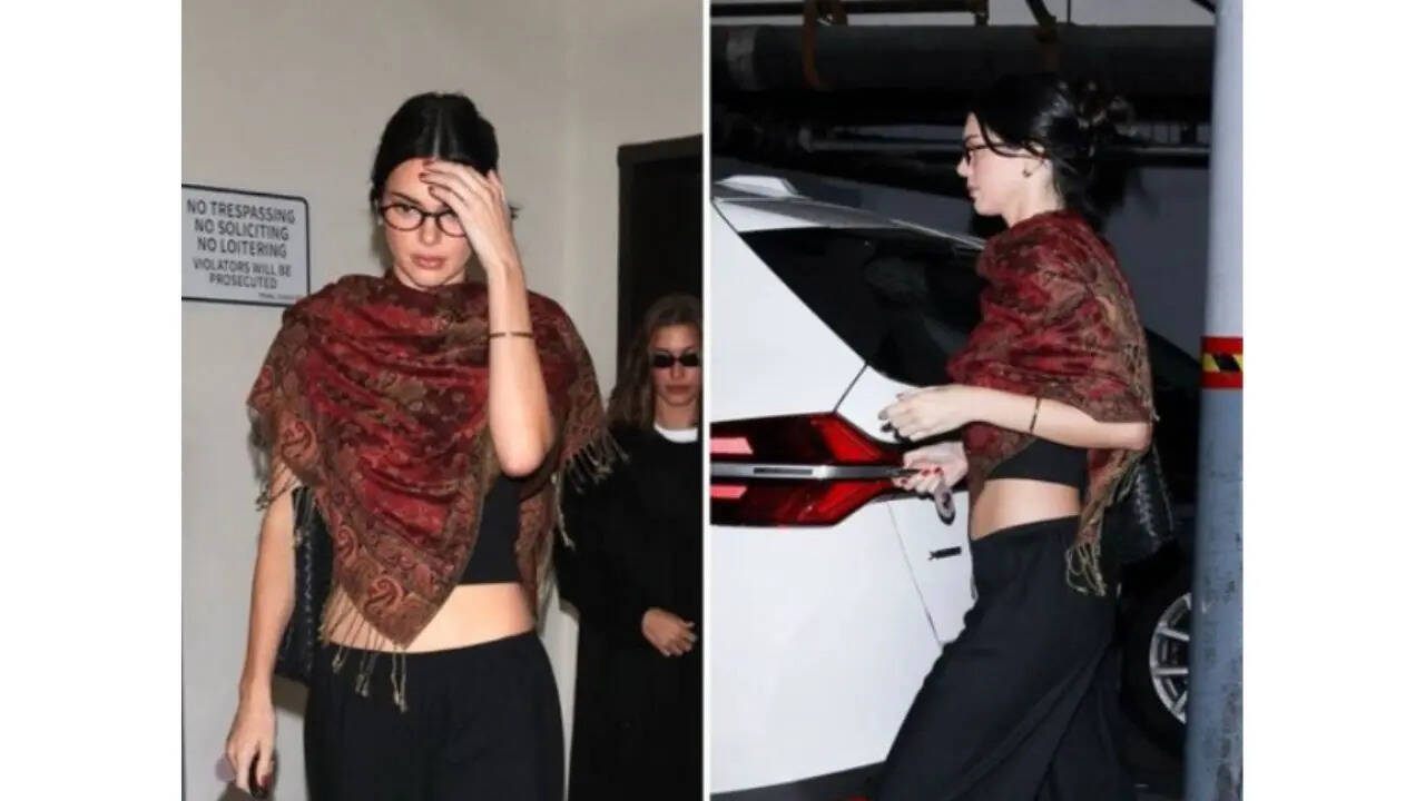 Kendall Jenner spotted wearing a pashmina shawl; a nod to heritage ...