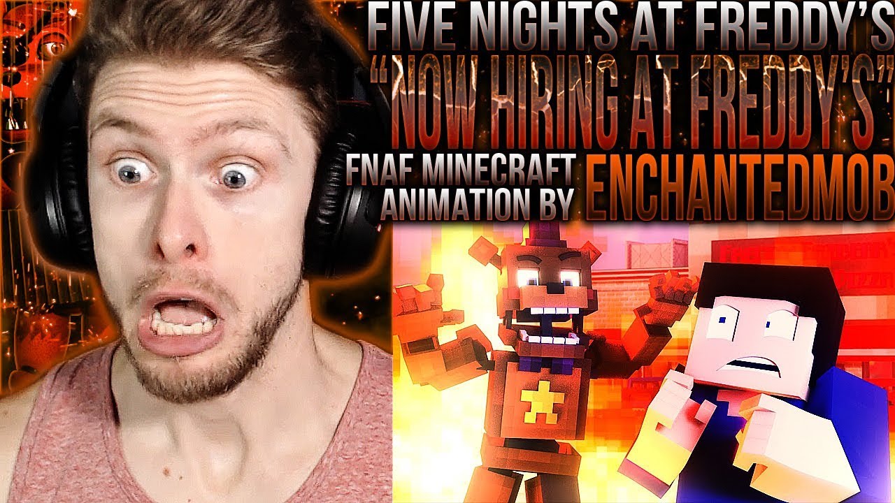 Vapor reacts #939 | FNAF 6 Minecraft animation "Now hiring at Freddy's ...