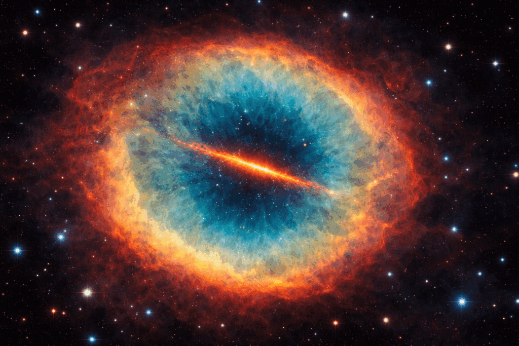 Astronomers spot a perfectly straight 'iron bar' inside the Ring Nebula ...