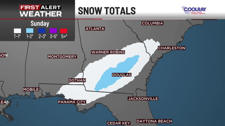 First Alert Weather: Metro Atlanta trending drier with snow possible in ...