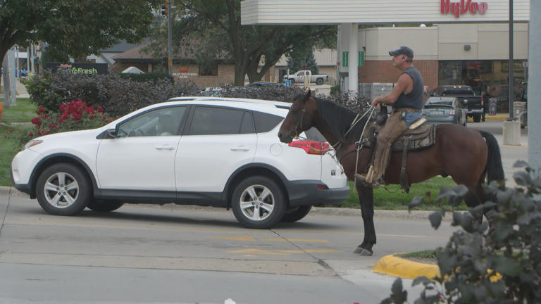 How one man’s ride down Hamilton Blvd helps train his horse and serves ...