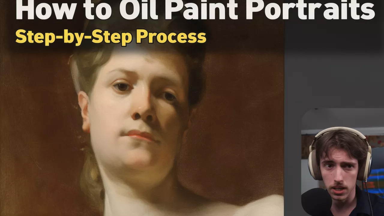How to paint a realistic portrait in oils: Complete beginner tutorial with materials