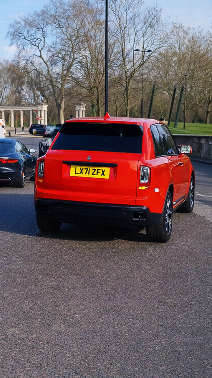 Luxury meets bold with this red Rolls-Royce