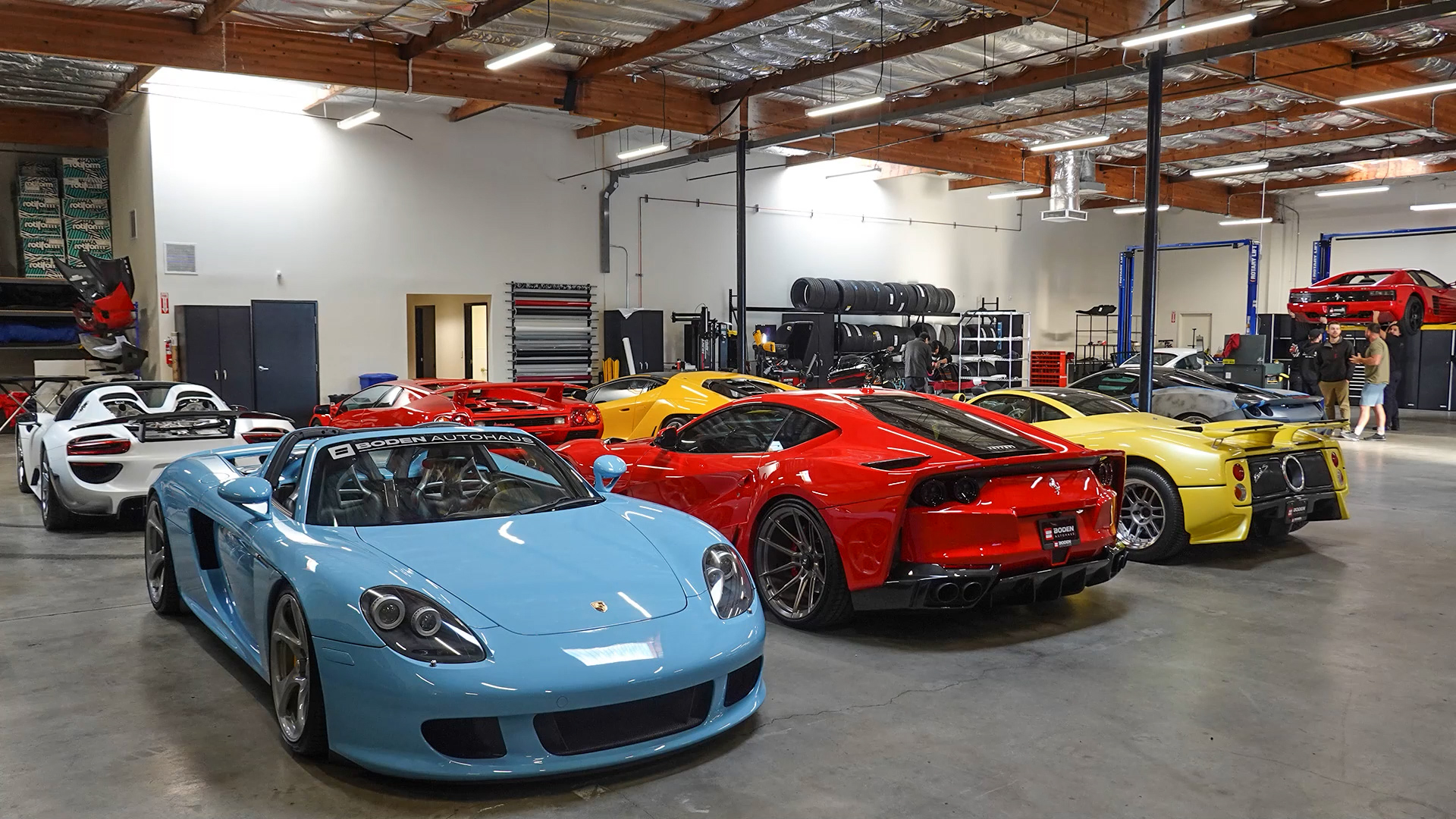 Dream garage with legendary hypercars