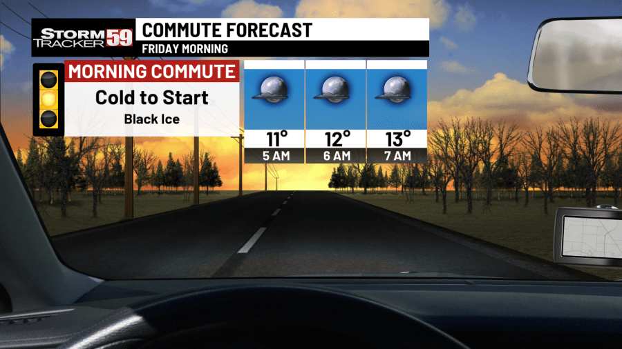 The Morning Commute Sees Icey Patches Hang Around