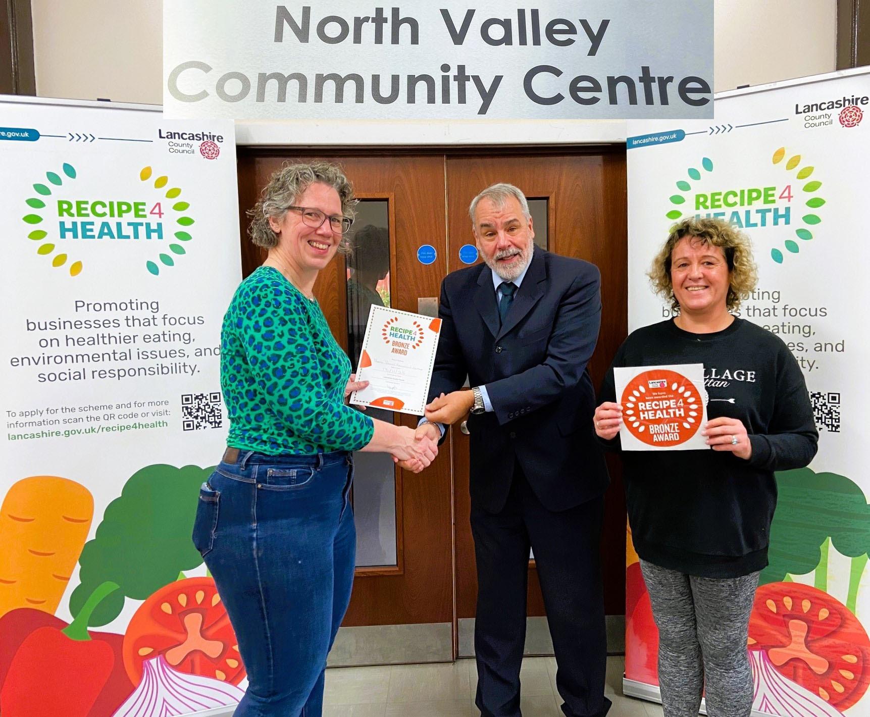 North Valley Community Centre in Colne receives Recipe 4 Health Award