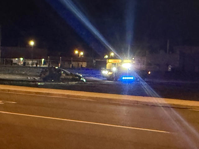 Train collides with car in Millington