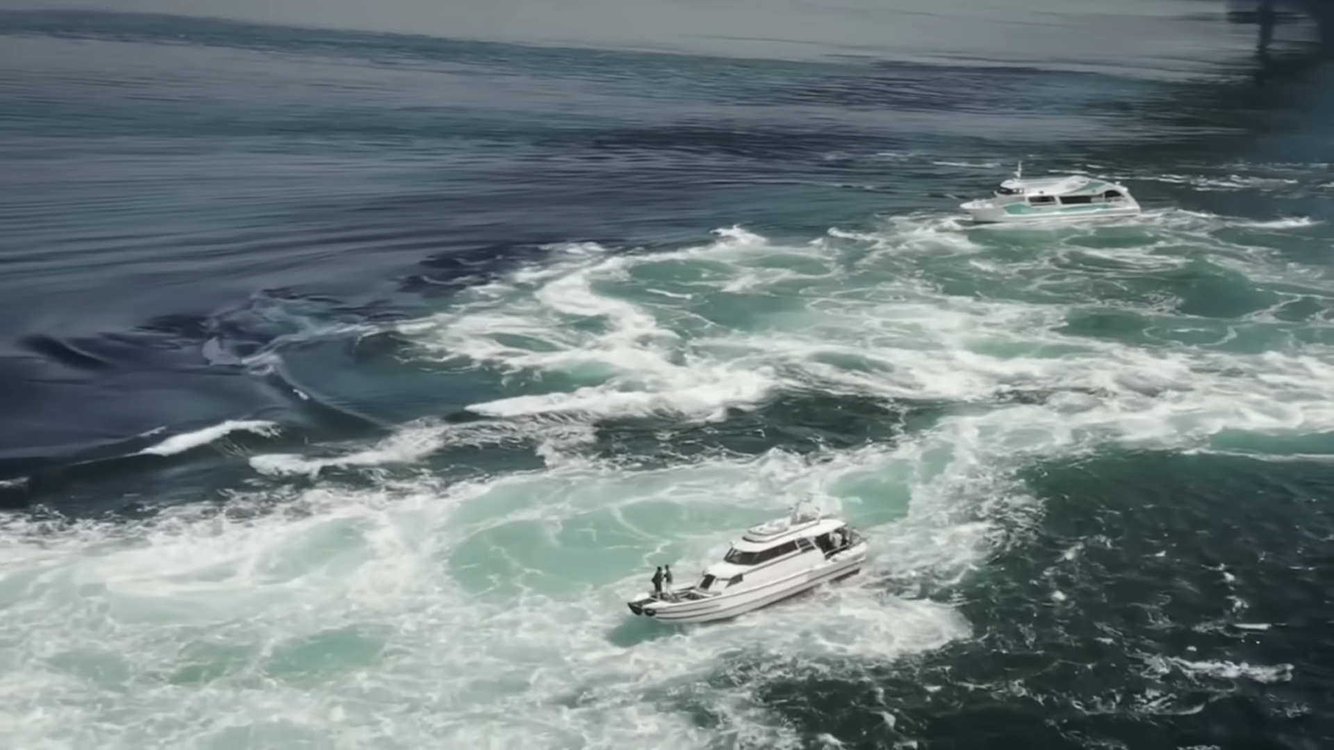 A lake opened into a giant whirlpool and swallowed everything