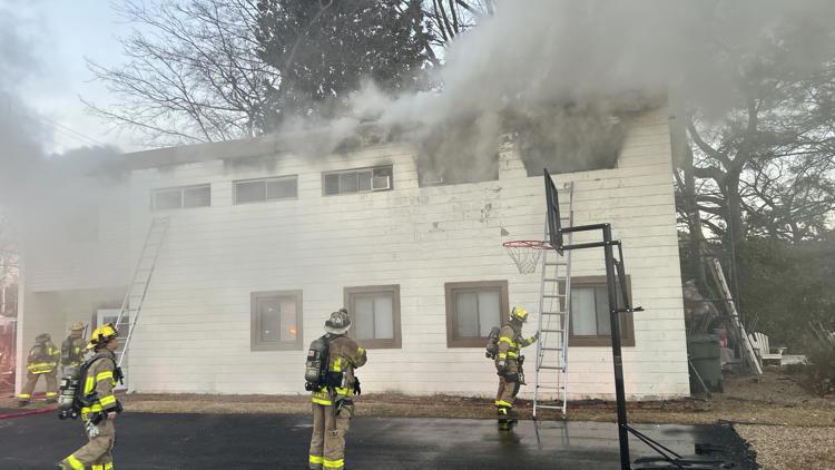 Person hurt after jumping out of second-story window of burning ...