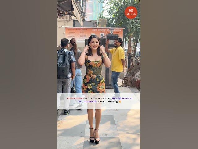 Sunny Leone spotted promoting MTV Splitsvilla X6 excitement in full swing