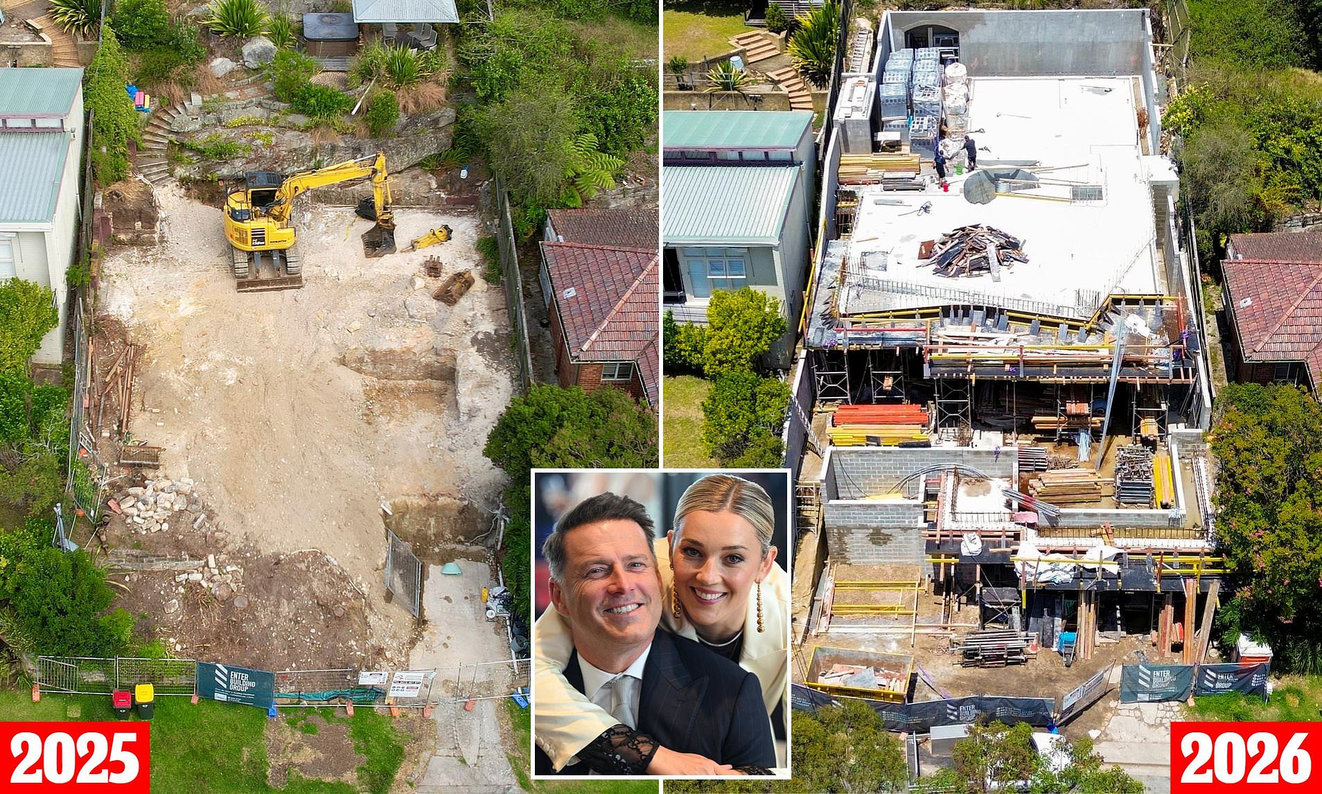 Karl and Jasmine Stefanovic's $4.5million dream home begins to take shape