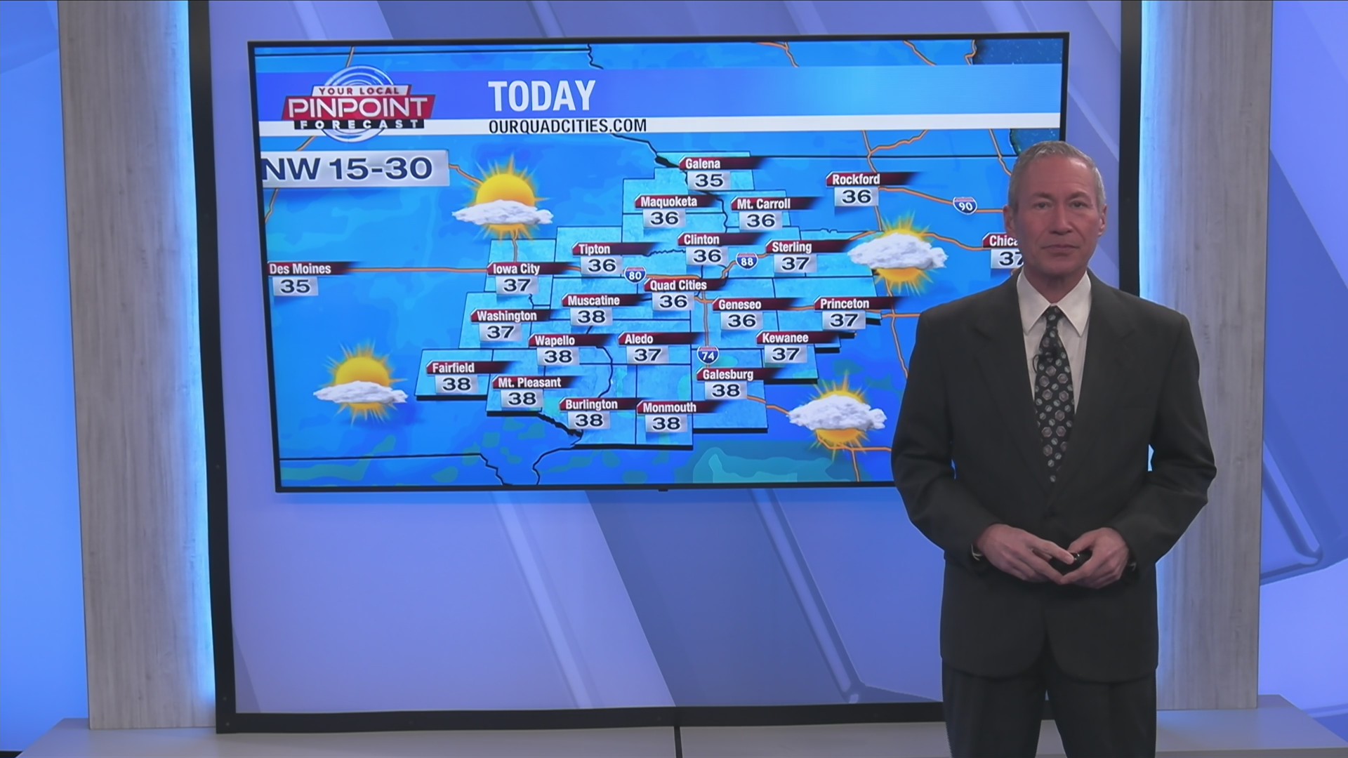 Very cold weather settles into the QC this weekend