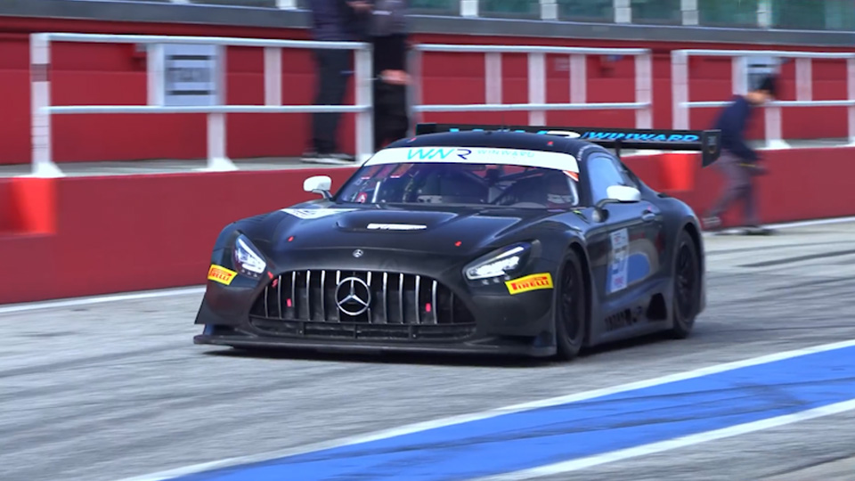 Kimi Antonelli drives the AMG GT3