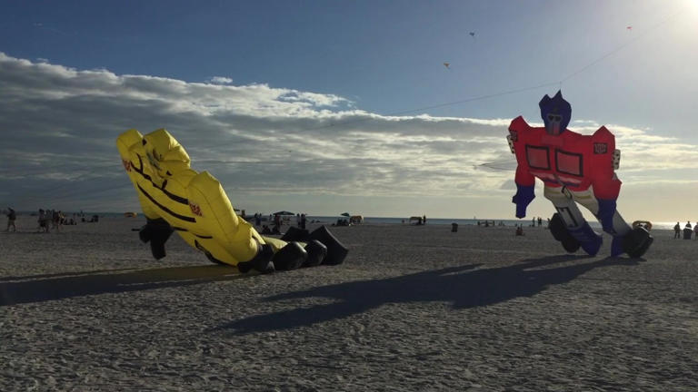 Treasure Island Kite Festival returns with colorful displays and steady ...