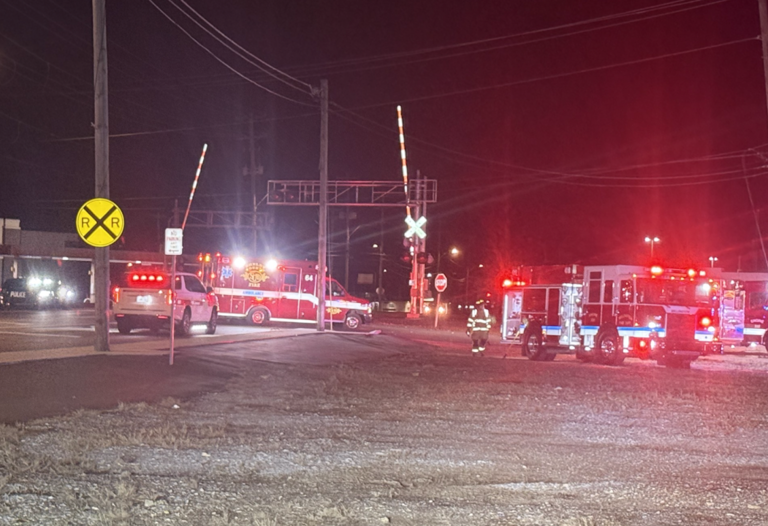 Train collides with car in Millington