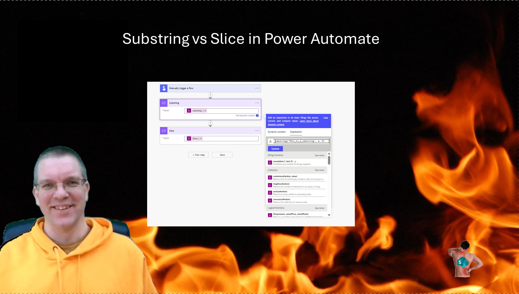 Substring vs slice in Power Automate