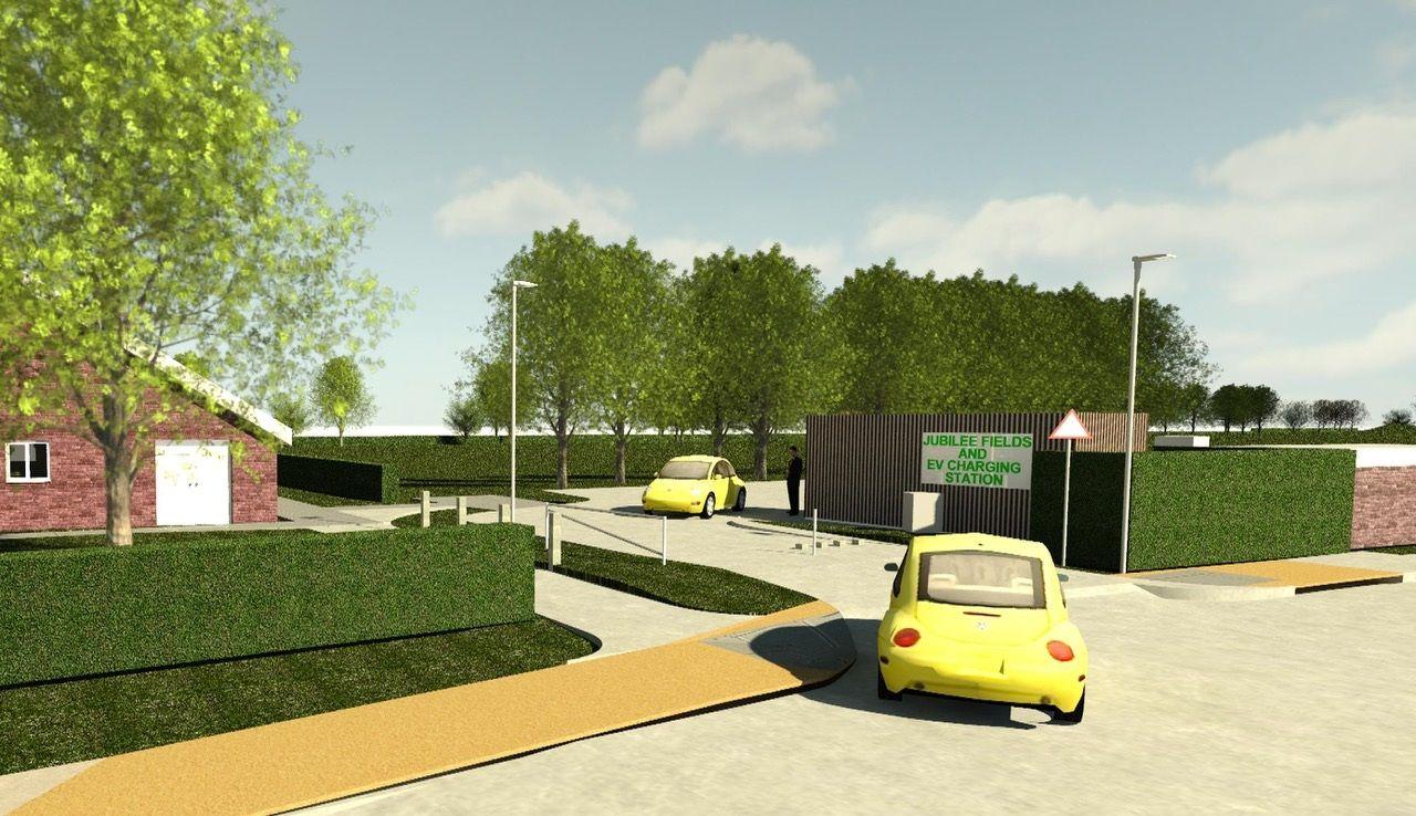 Harbury village volunteers welcome solar-powered EV hub after seven ...