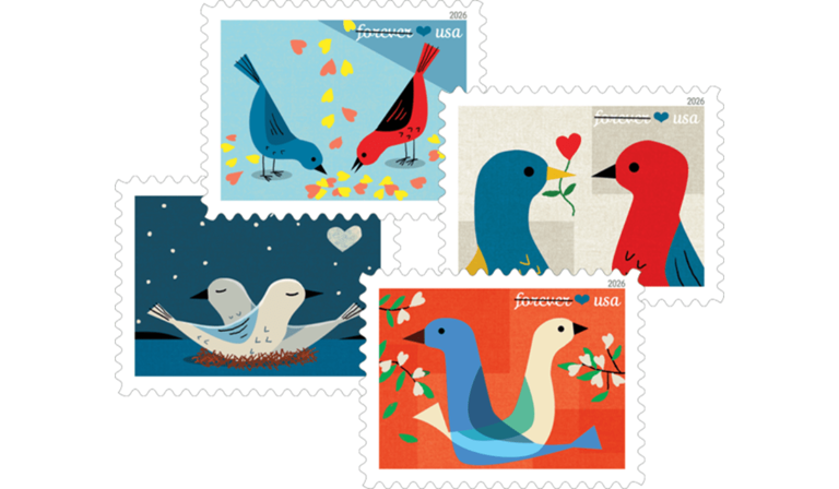 6 new USPS stamps hitting post offices this January