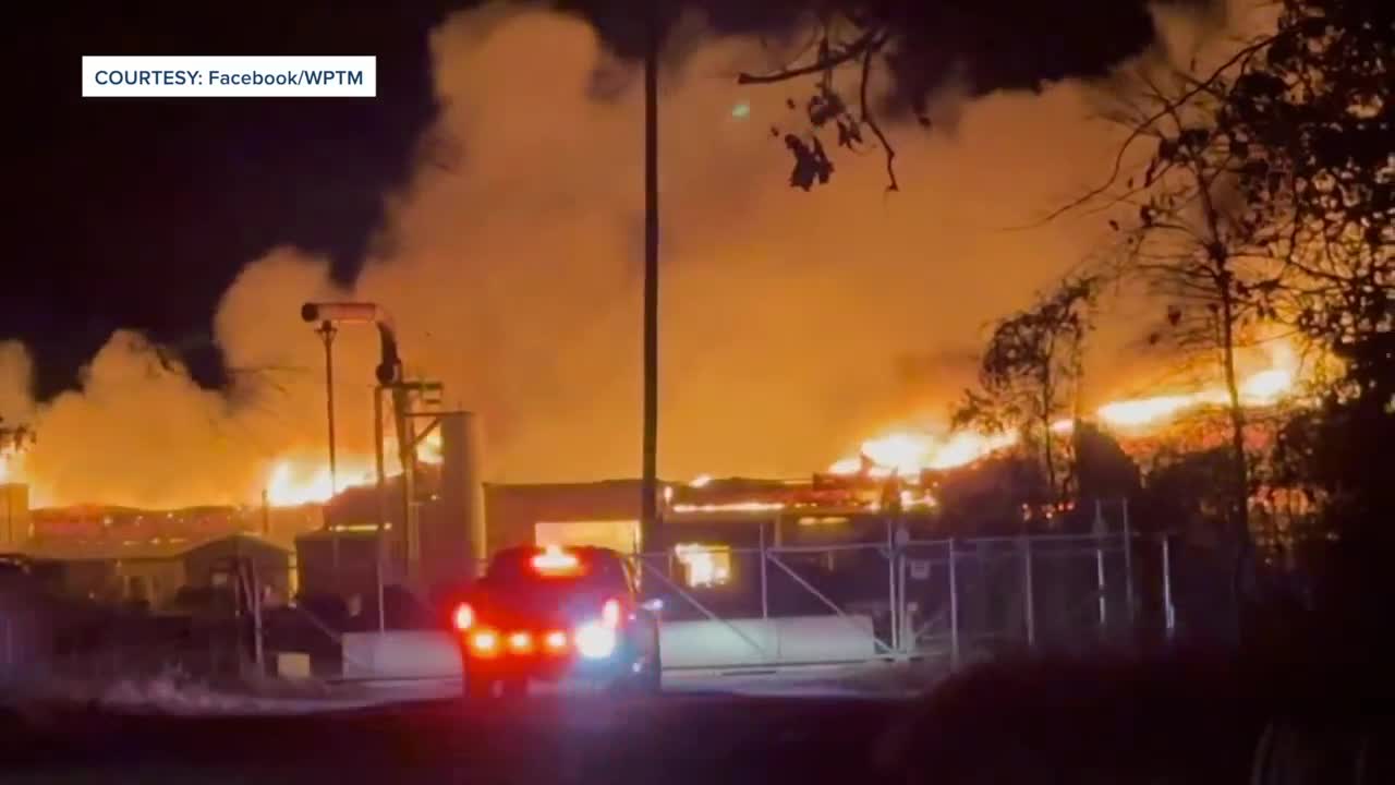 Large fire at shuttered Virginia plywood plant