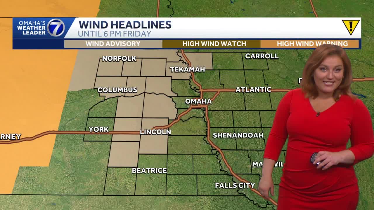 Impact weather Friday: Gusty winds, light snow for Omaha area