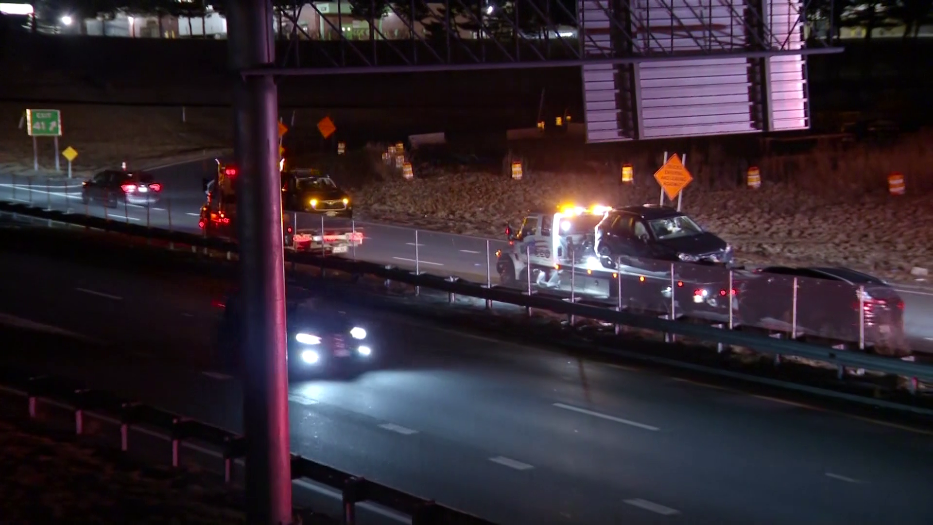 2 injured in wrong-way crash on Route 128