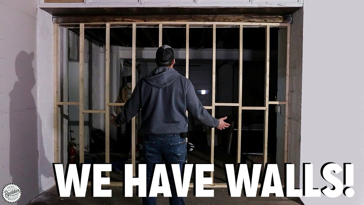 Building my shop walls! | Basic framing and drywall