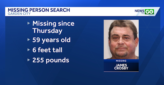 Missing in Garden City: Police searching for 59-year-old James Crosby