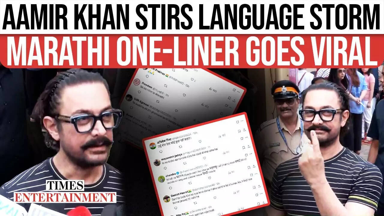 Aamir Khan sparks Marathi vs Hindi debate with viral one-liner outside ...