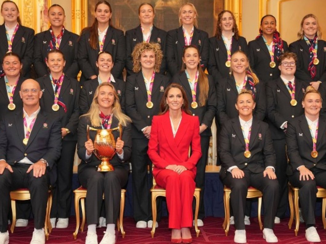 Princess Kate celebrates rugby heroines at Windsor Castle