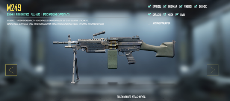 PUBG Mobile LMG tier list (2026): All light machine guns, ranked