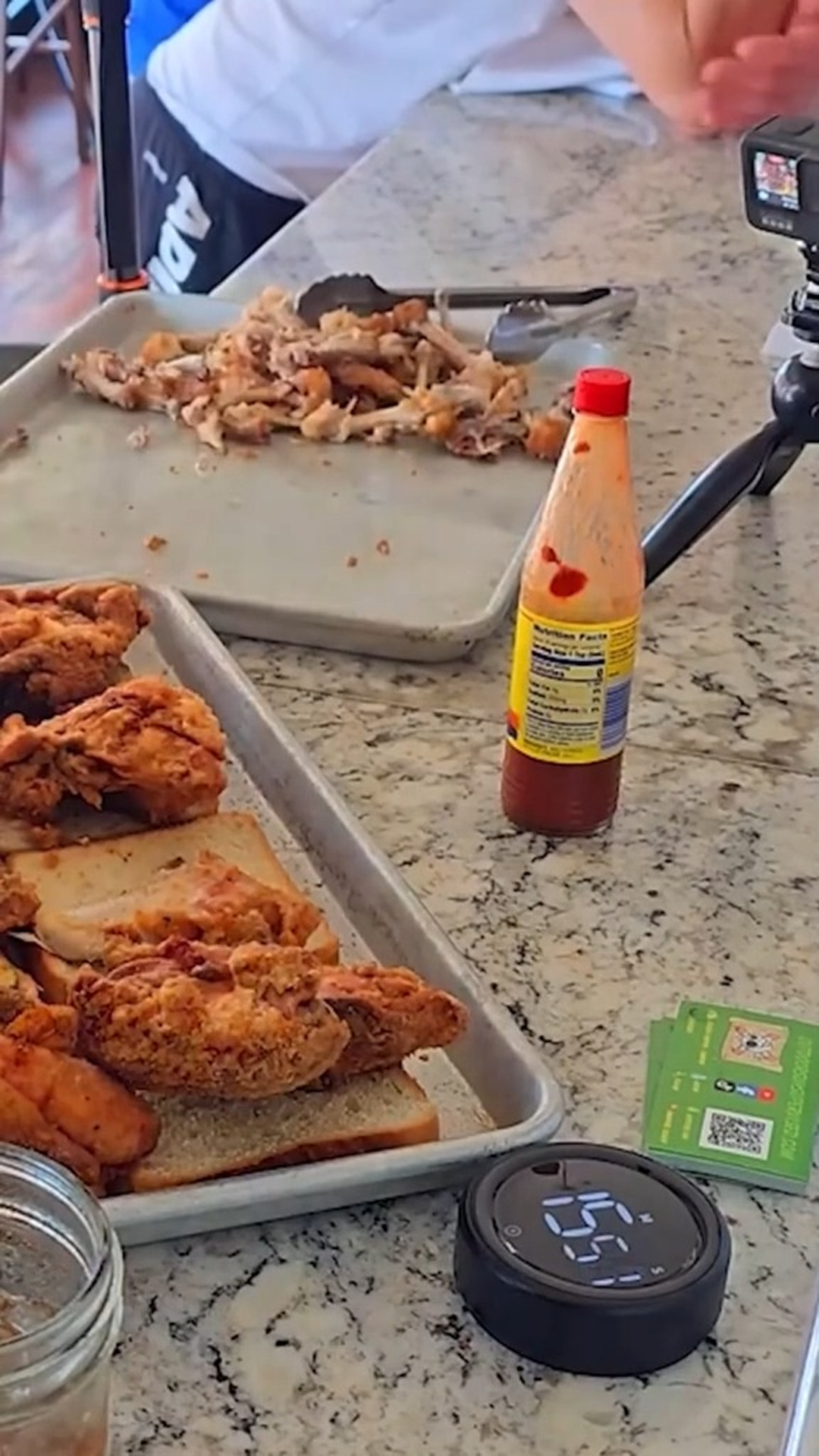 This is four whole chickens!