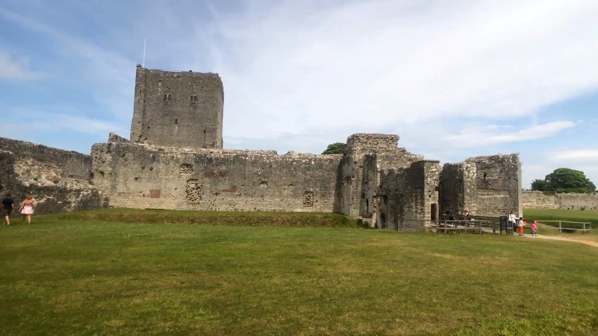 The Roman fort beneath Portchester Castle